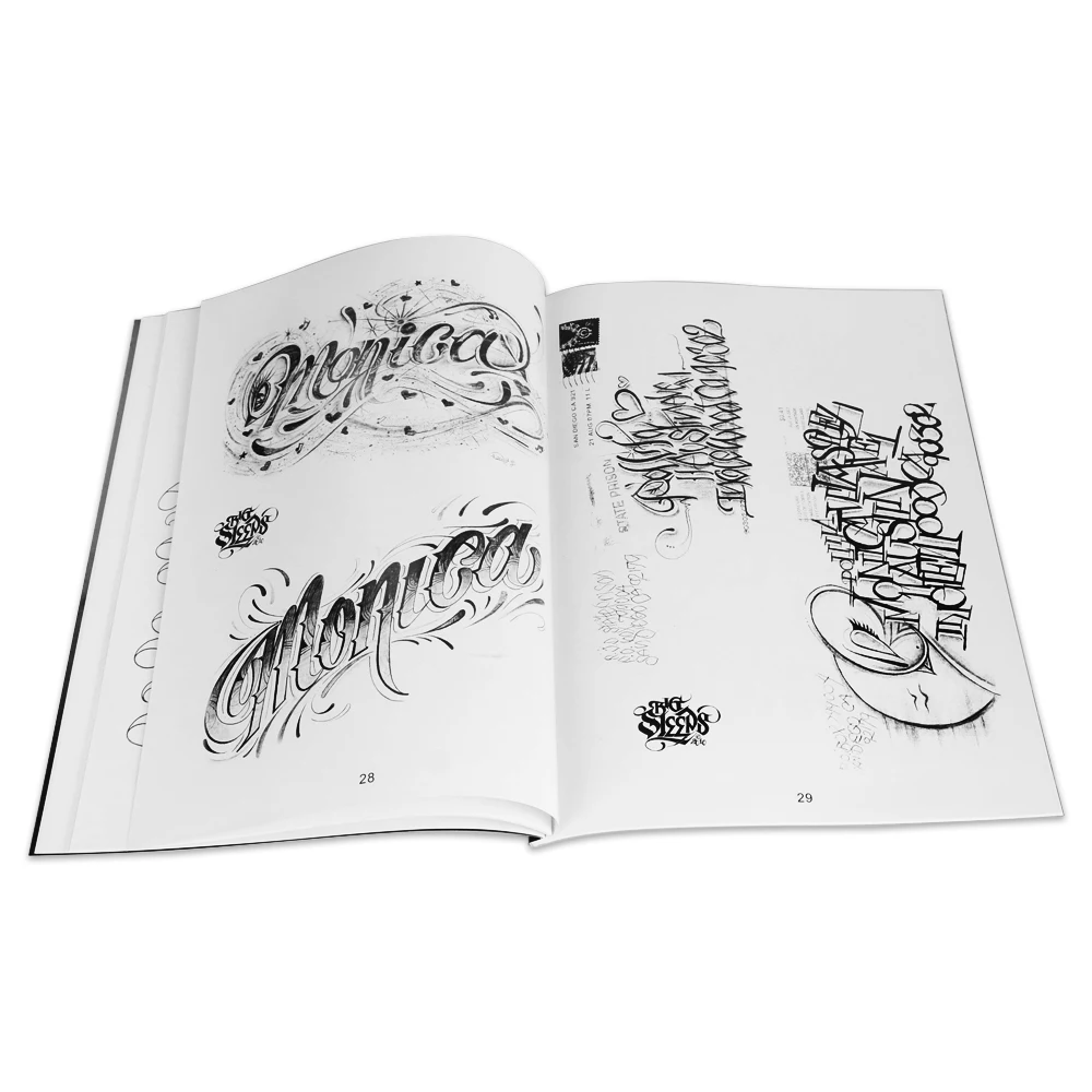 Tattoo Lettering Flash Books