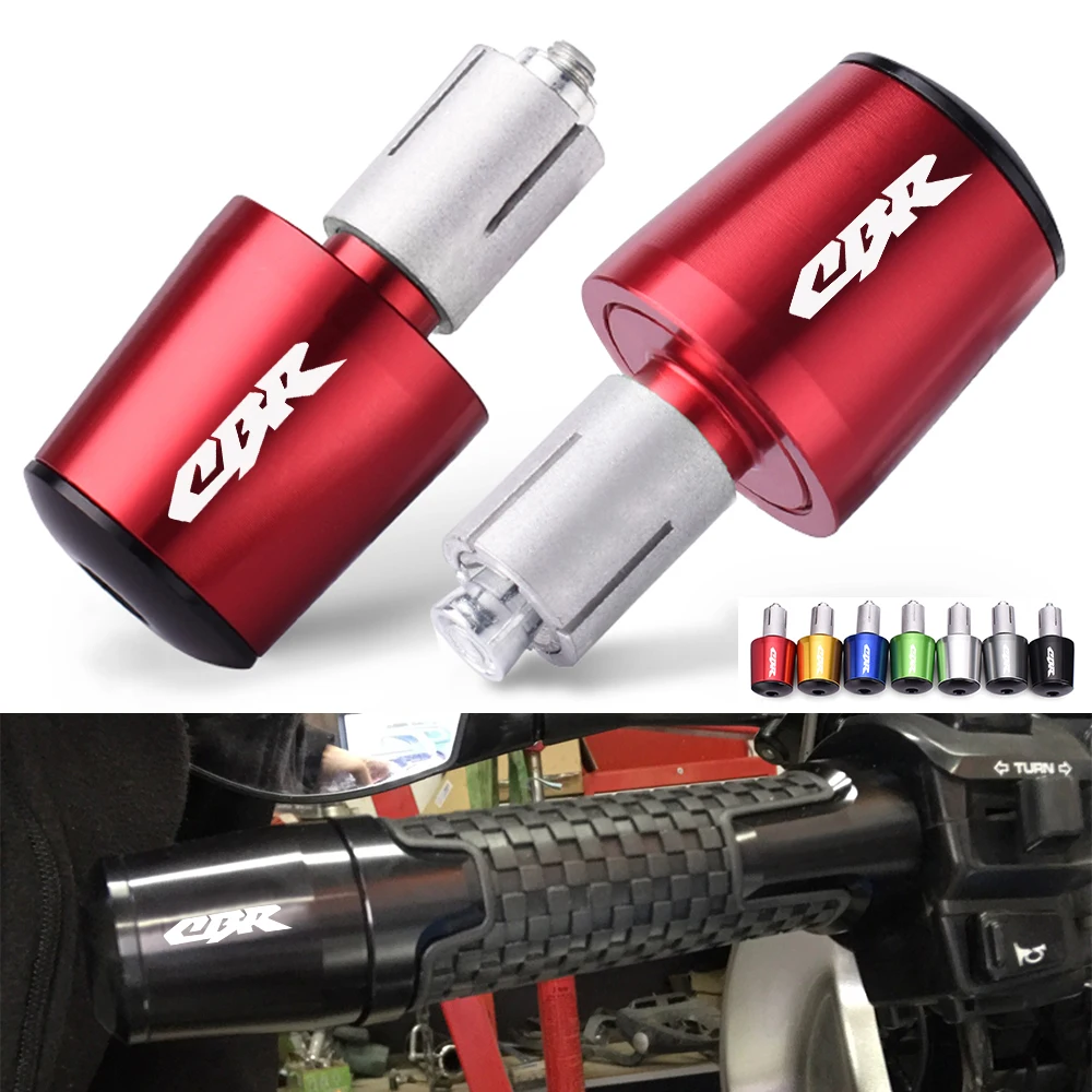 Motorcycle Handlebar Grips Handle Bar Cap End Plugs For Honda CBR600RR ...