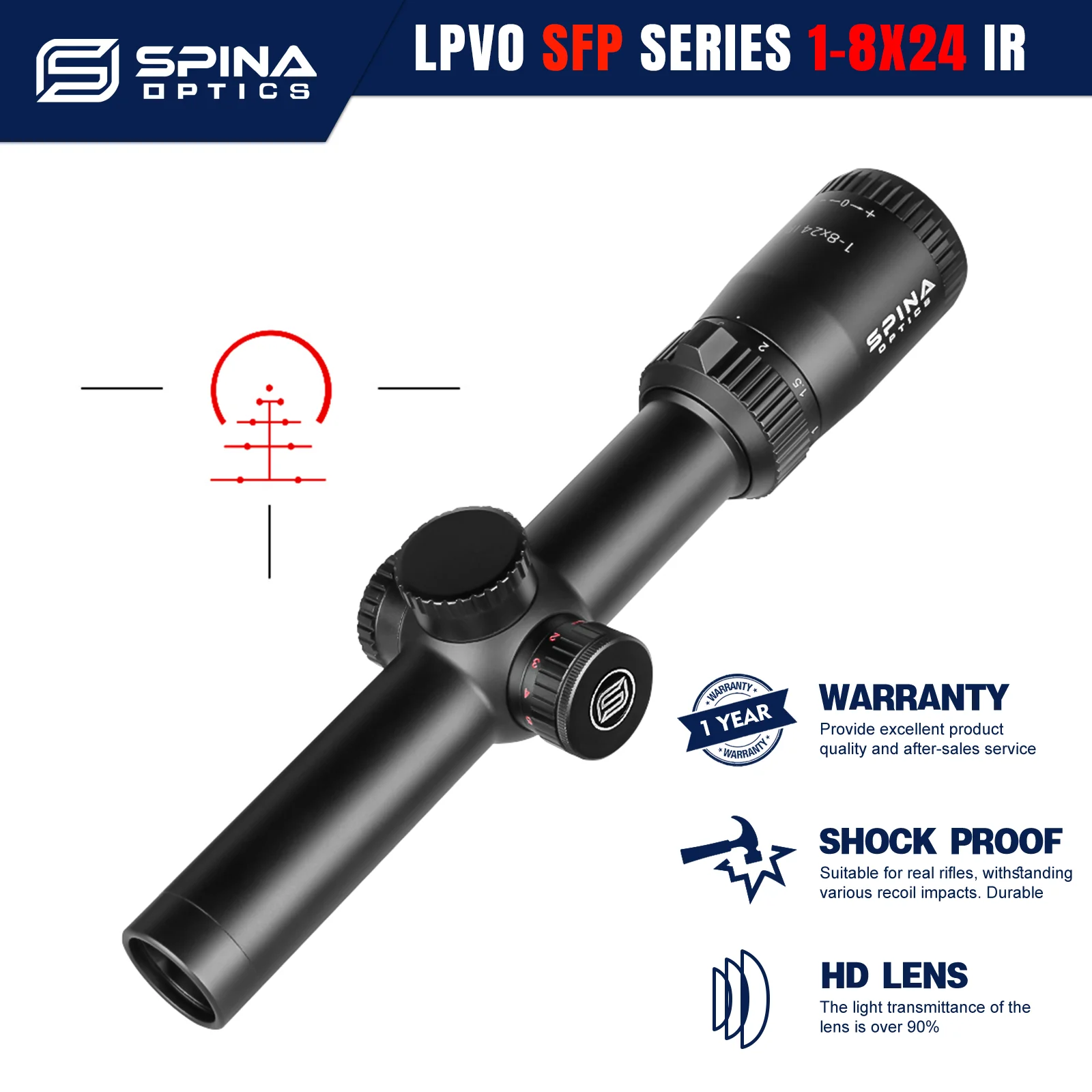 SPINA-OPTICS-LPVO-HD-1-8x24-SFP-Riflescope-With-Red-Green-Illumination ...