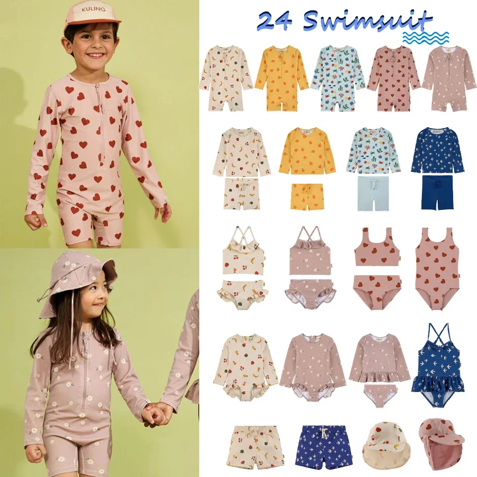 2024-Summer-Kuling-Brand-Boys-Girls-One-Pieces-Swimsuits-Children ...