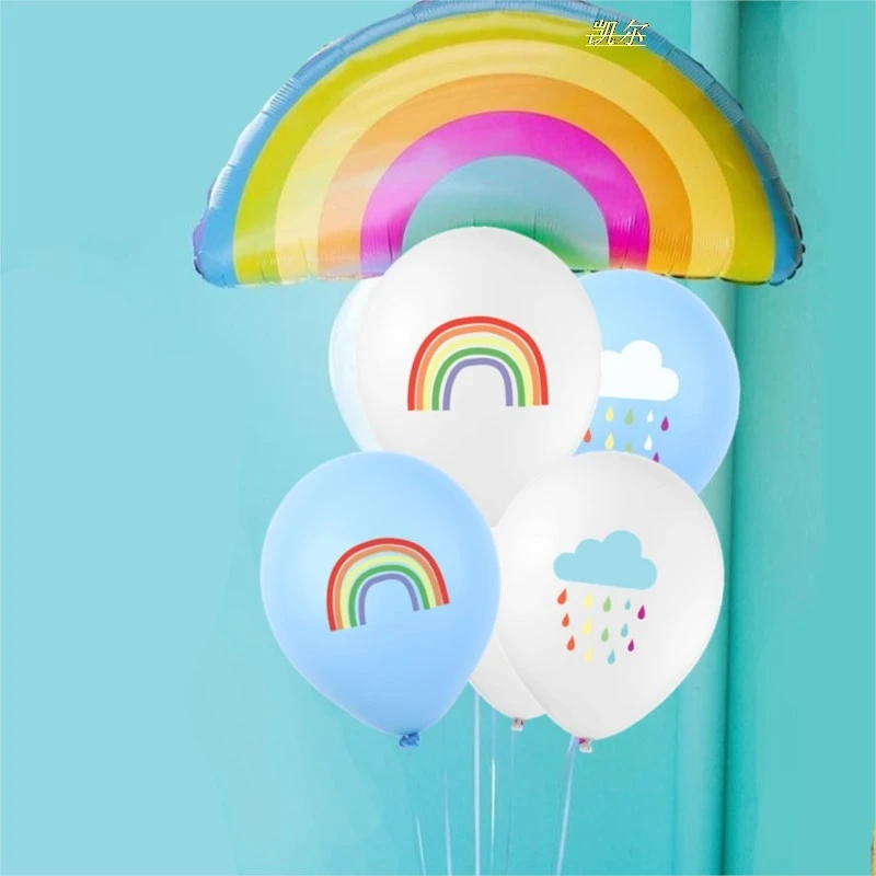 Rainbow-Colorful-Balloon-Raindrop-Decoration-Balloon-Set-For-Children-s ...