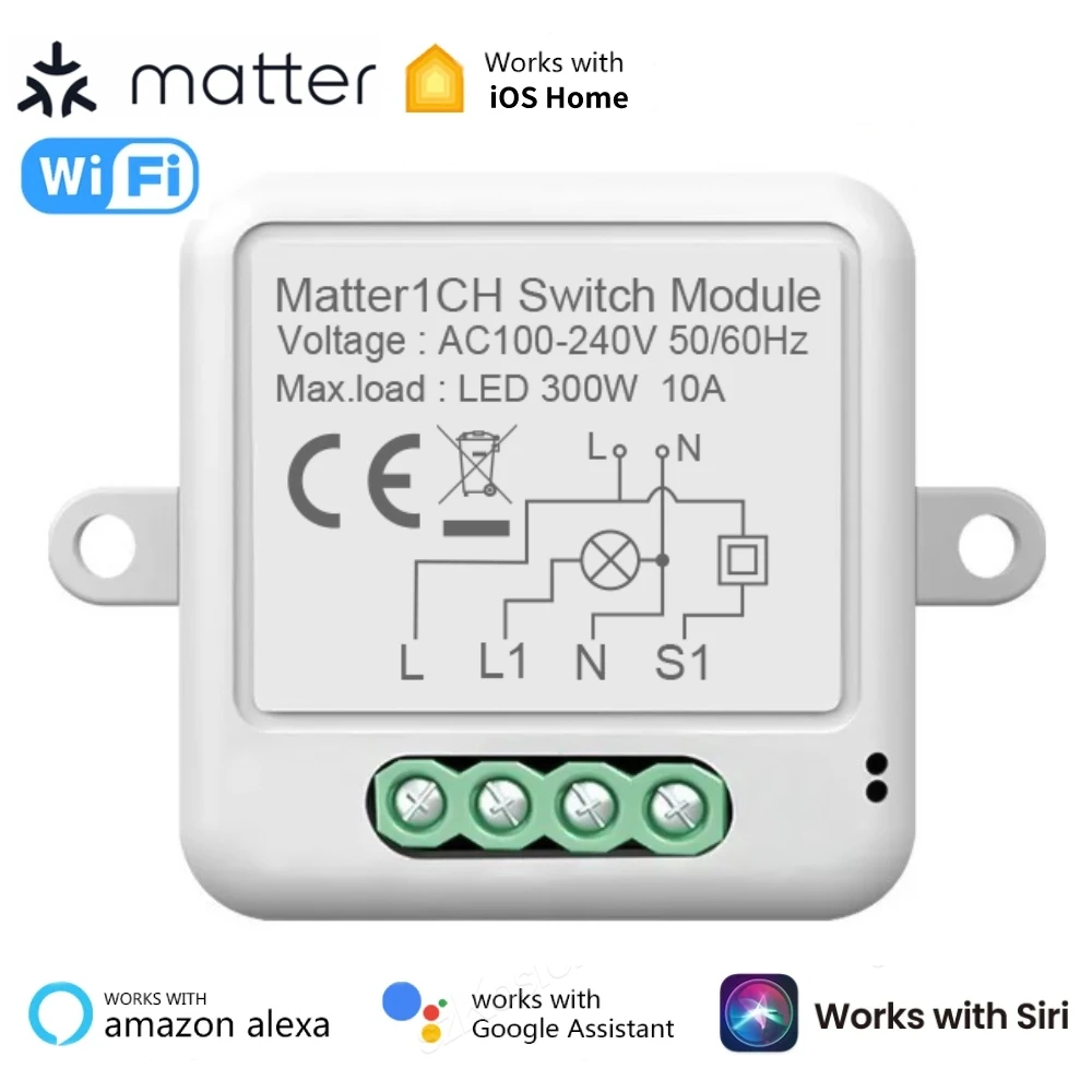 Matter-WIFI-Smart-Switch-Module-Relay-Breaker-HomeKit-Wireless-Control ...