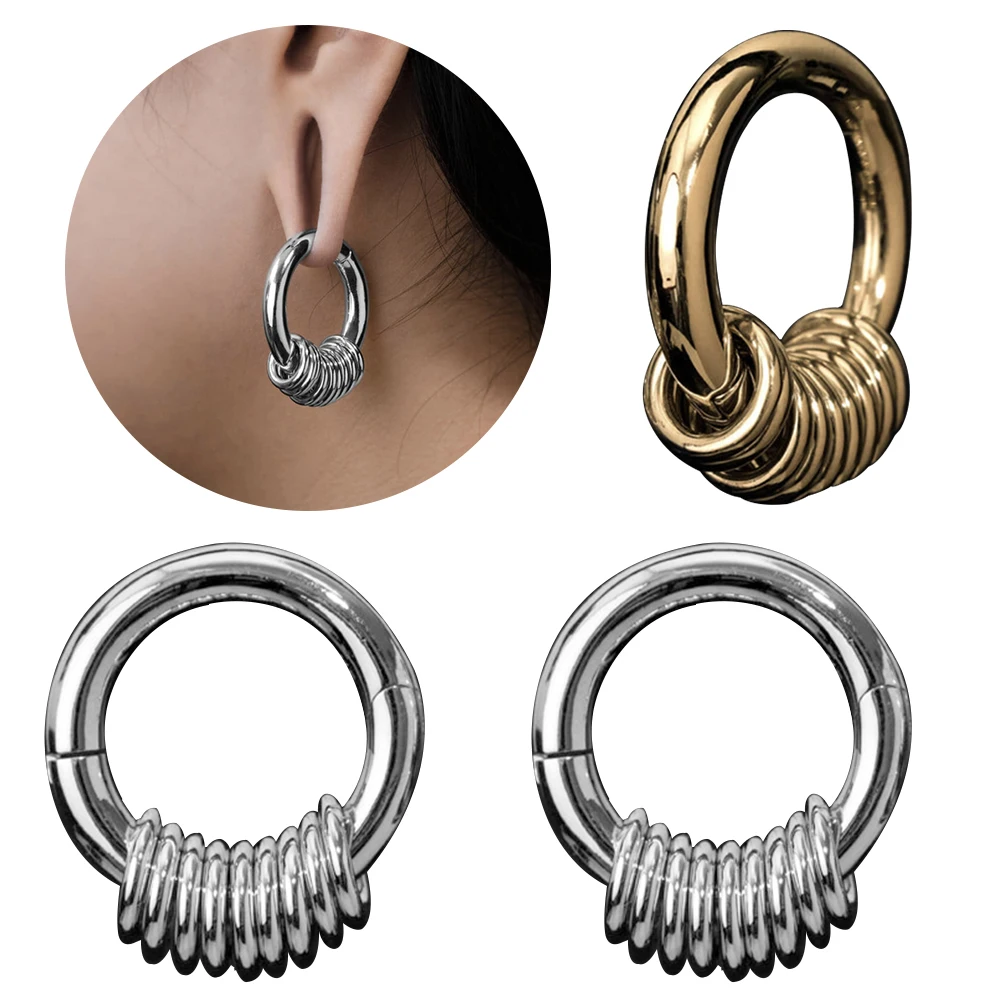 Vanku 2pcs Popular Round Ring Ear Hanger Weights For Stretched Earlobe Vanku 2pcs Popular Round Ring Ear Hanger Weights For Stretched Earlobe