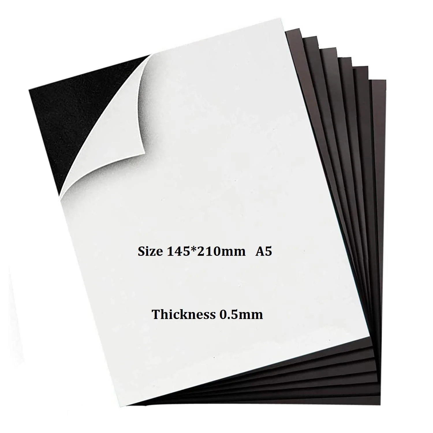 0-5mm-Thickness-Size-A5-Self-Adhesive-Magnetic-Sheet-Sticky-Back-Magnet ...