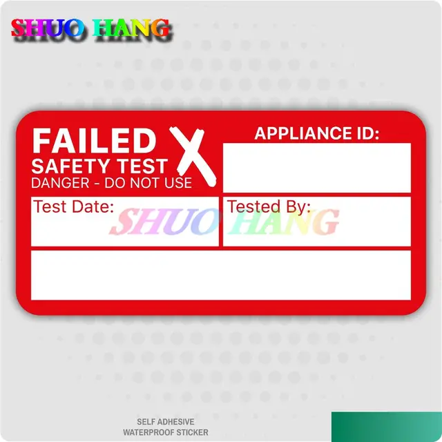PAT Test Passed or Failed Stickers Electrical Safety Self Adhesive ...