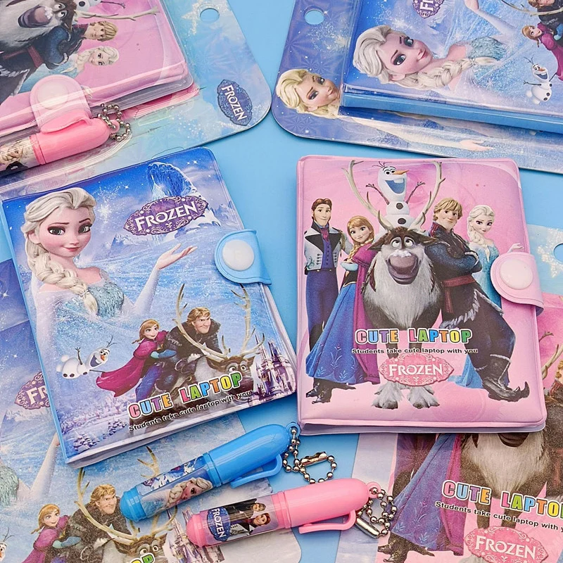 Disney-Anime-Frozen-Pen-Notebook-Stationery-Books-Elsa-Anna-Kids-Cute ...