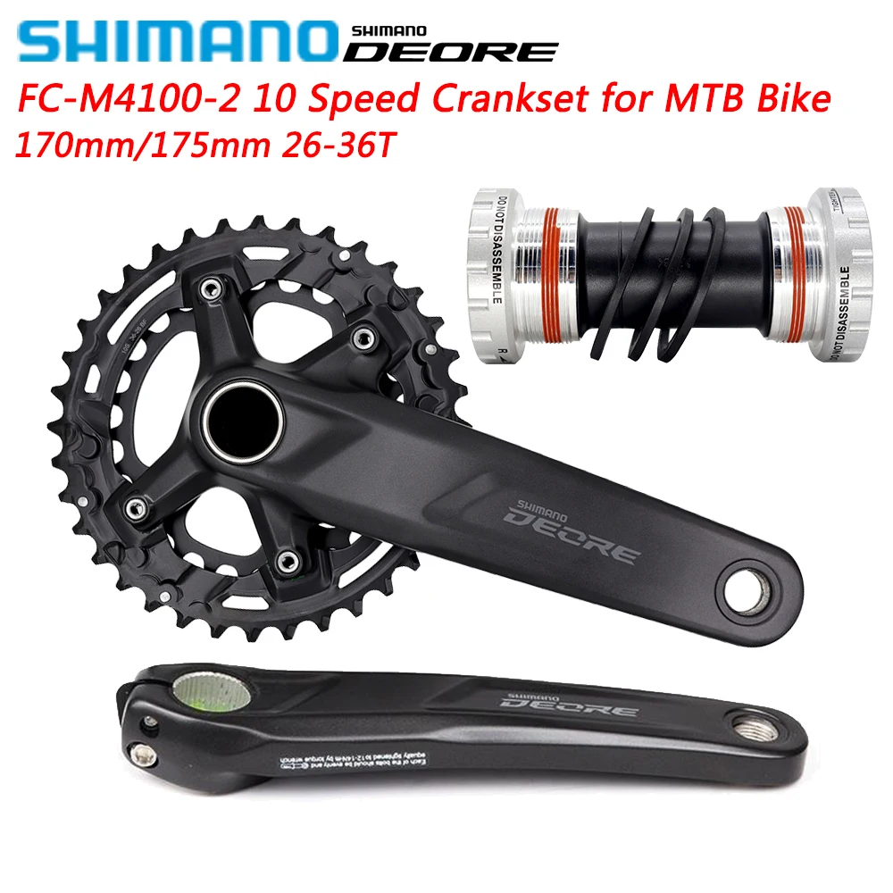 SHIMANO DEORE M4100 Groupset, Crankset, 36 26T, SM BB52, BB MT501 ...