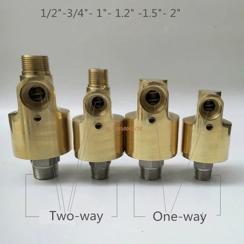 HD25 DN25 1 Inch Rotating Joint, 360 Rotary Joint Water Air Oil Swivel ...