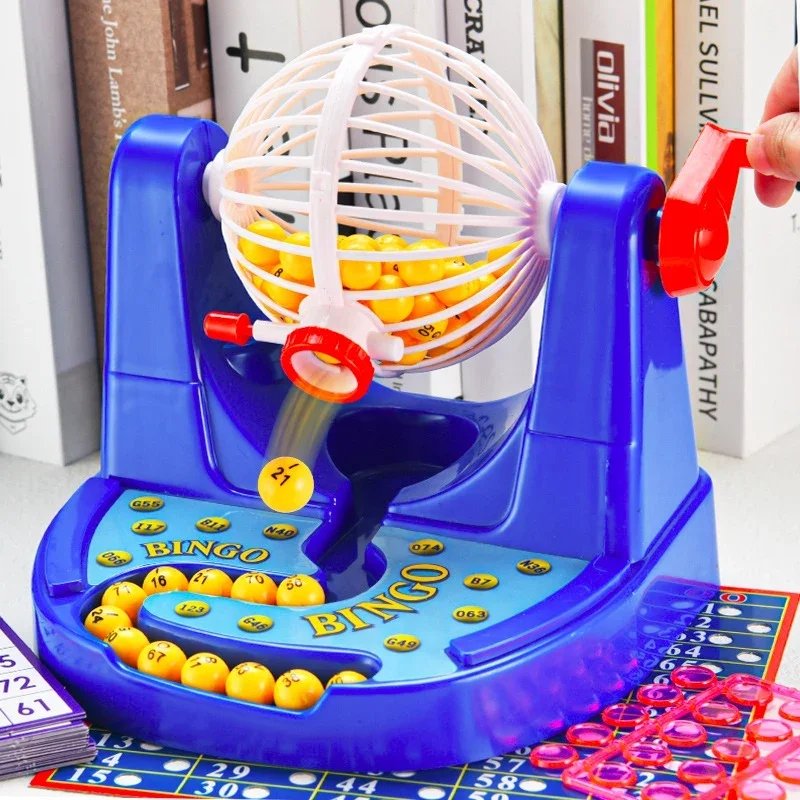 Party-Game-Family-Fun-Table-Toy-Deluxe-Bingo-Cage-Champion-Set-Machine ...