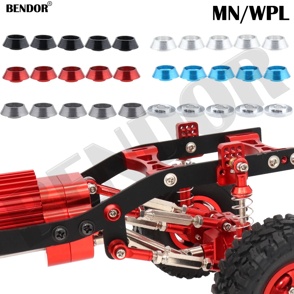 WPL MN 금속 원추형 나사 와셔, 카운터싱크 플랫 헤드 볼트 개스킷, WPL B24 B36 C24 MN MND90 MN99S ...