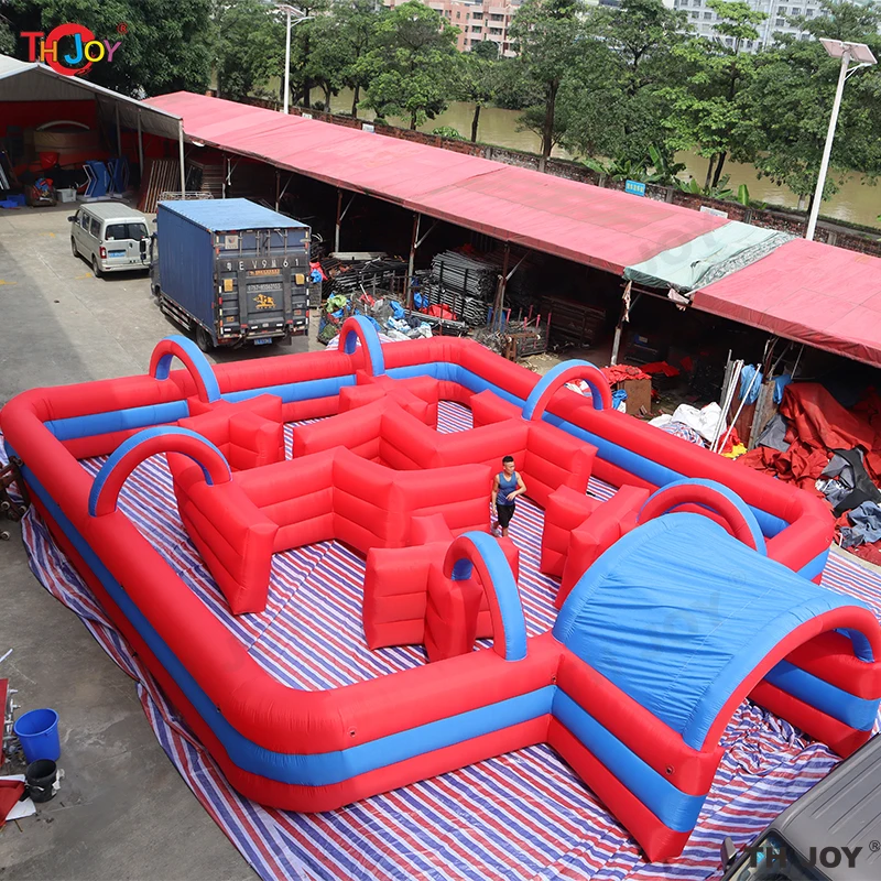 10x10M-Red-and-Blue-Large-Outdoor-10x10m-Inflatable-Laser-Tag-Maze-Game ...