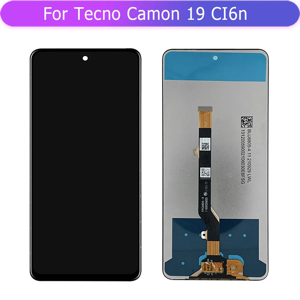 For-Tecno-Camon-19-CI6-LCD-Display-With-Touch-Screen-Assembly-Glass ...