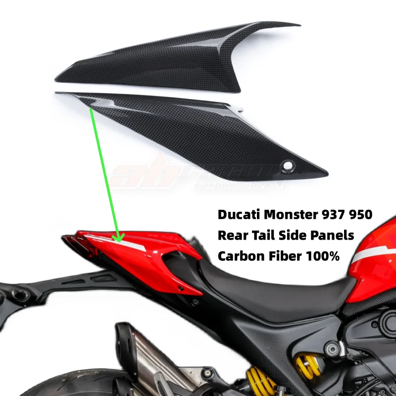 Rear Tail Fairings Side Panels For Ducati Monster 950 937 2021-2024 ...