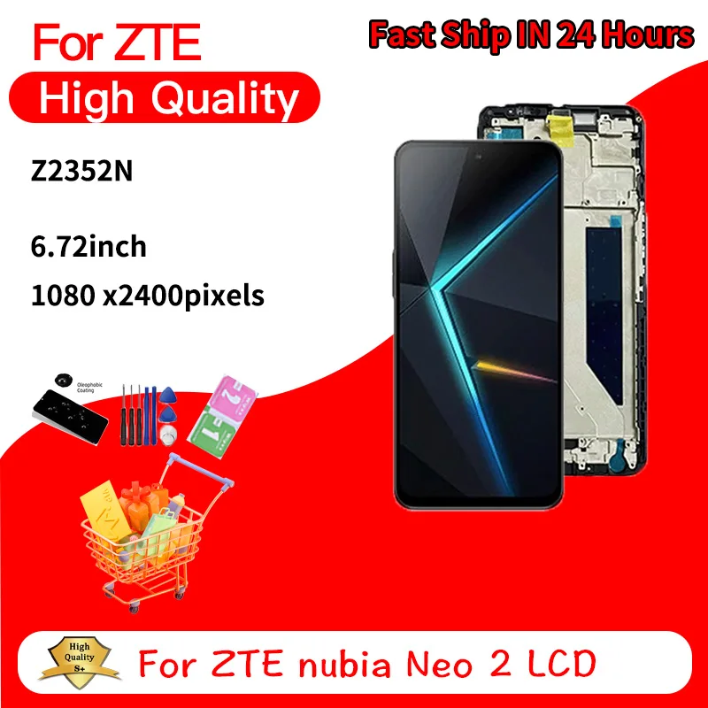 6.72"AAA+ For ZTE nubia Neo 2 5G Z2352N LCD Display Touch Screen ...