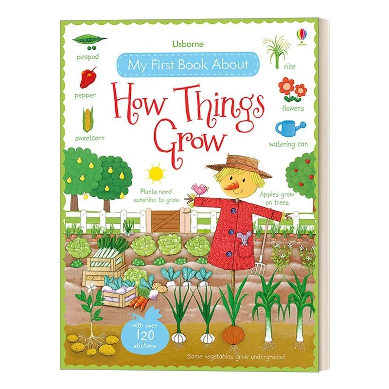 Usborne-First-Sticker-Book-How-Things-Grow-Children-s-books-aged-4-5-6 ...