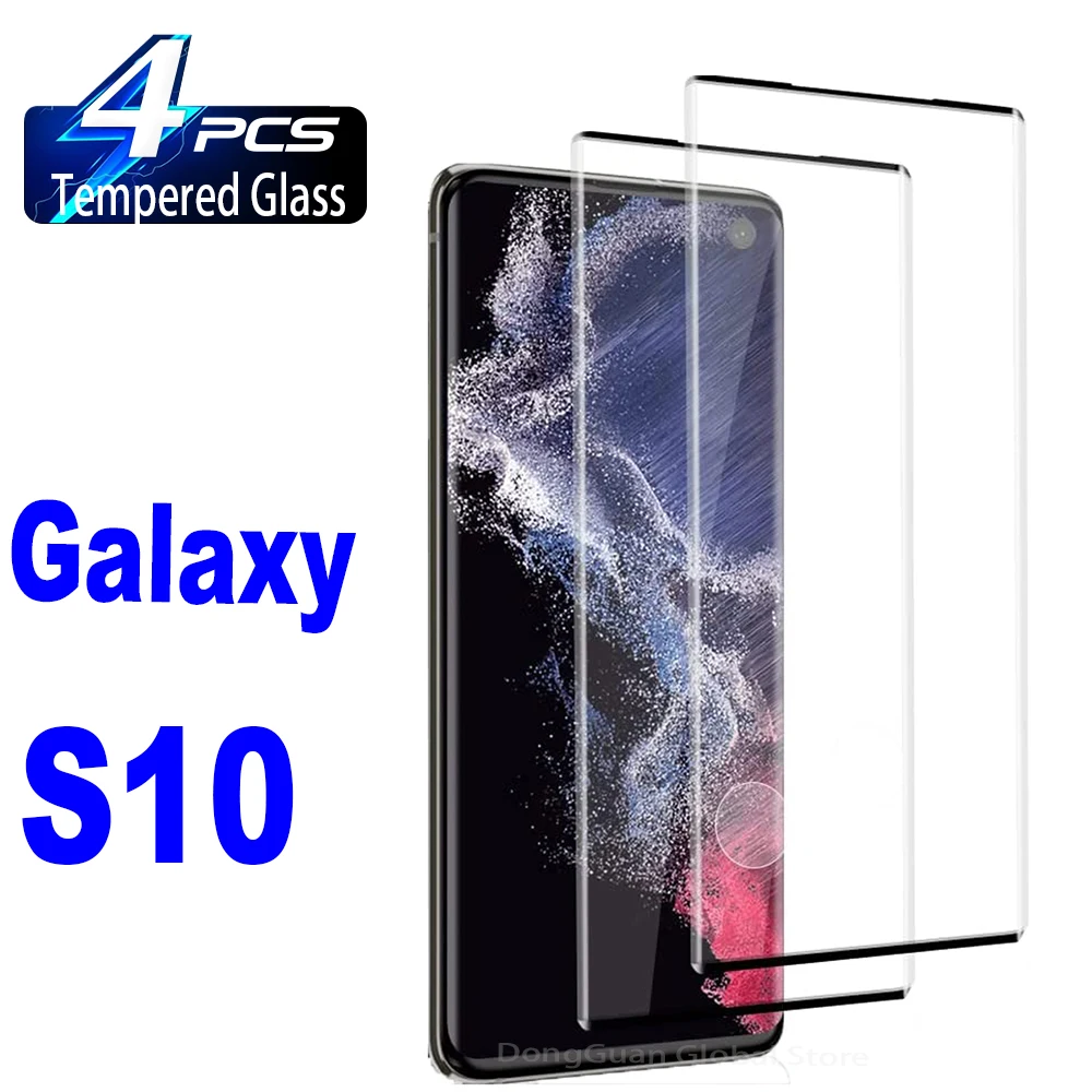 2-4Pcs-Tempered-Glass-For-Samsung-Galaxy-S10-S20-3D-Curved-Anti-Scratch ...