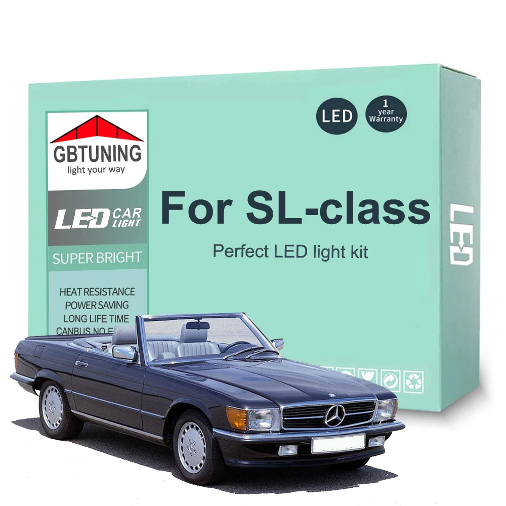 LED Interior Light Bulb Kit For Mercedes Benz SL Class R107 C107 R129 ...