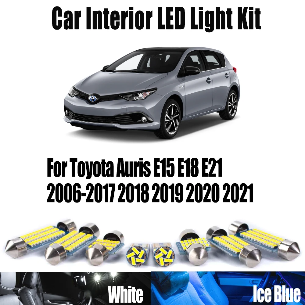 For Toyota Auris E15 E18 E21 2006- 2020 2021 Canbus LED Interior Map ...