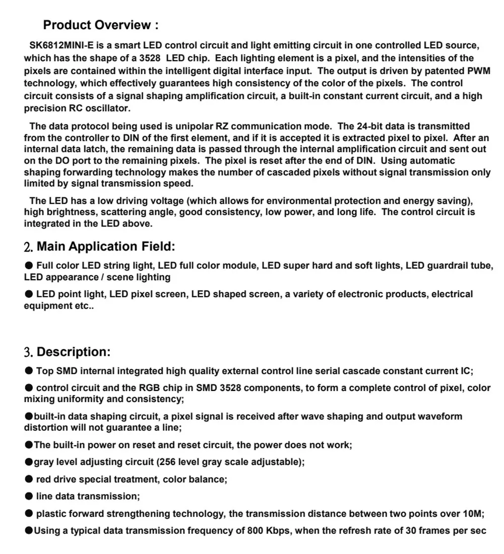 SK6812MINI-E 3228 SMD RGB LED 5V (Similar as WS2812) | Makers Electronics