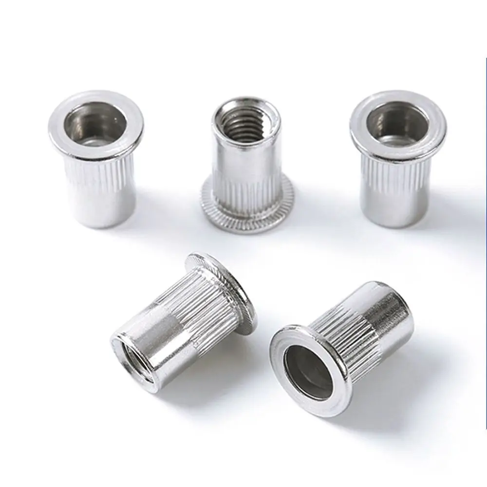 Remache-roscado-de-cabeza-plana-de-acero-inoxidable-10-piezas-inserto ...