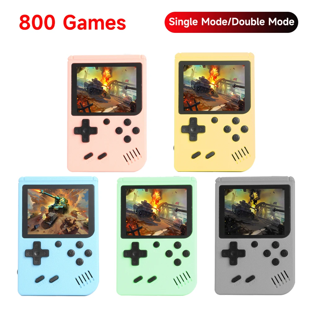 800 Video Game Console 8-bit Retro Handheld Game Console Mini Handheld ...