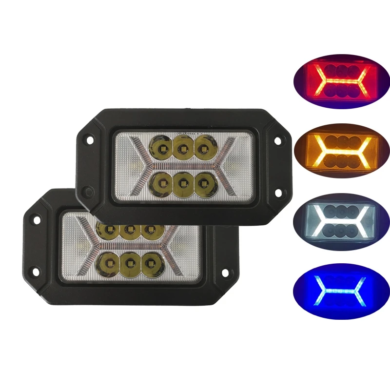 40W-LED-Off-Road-Work-Light-Rectangular-X-Fog-Light-For-Car-Truck-ATV ...