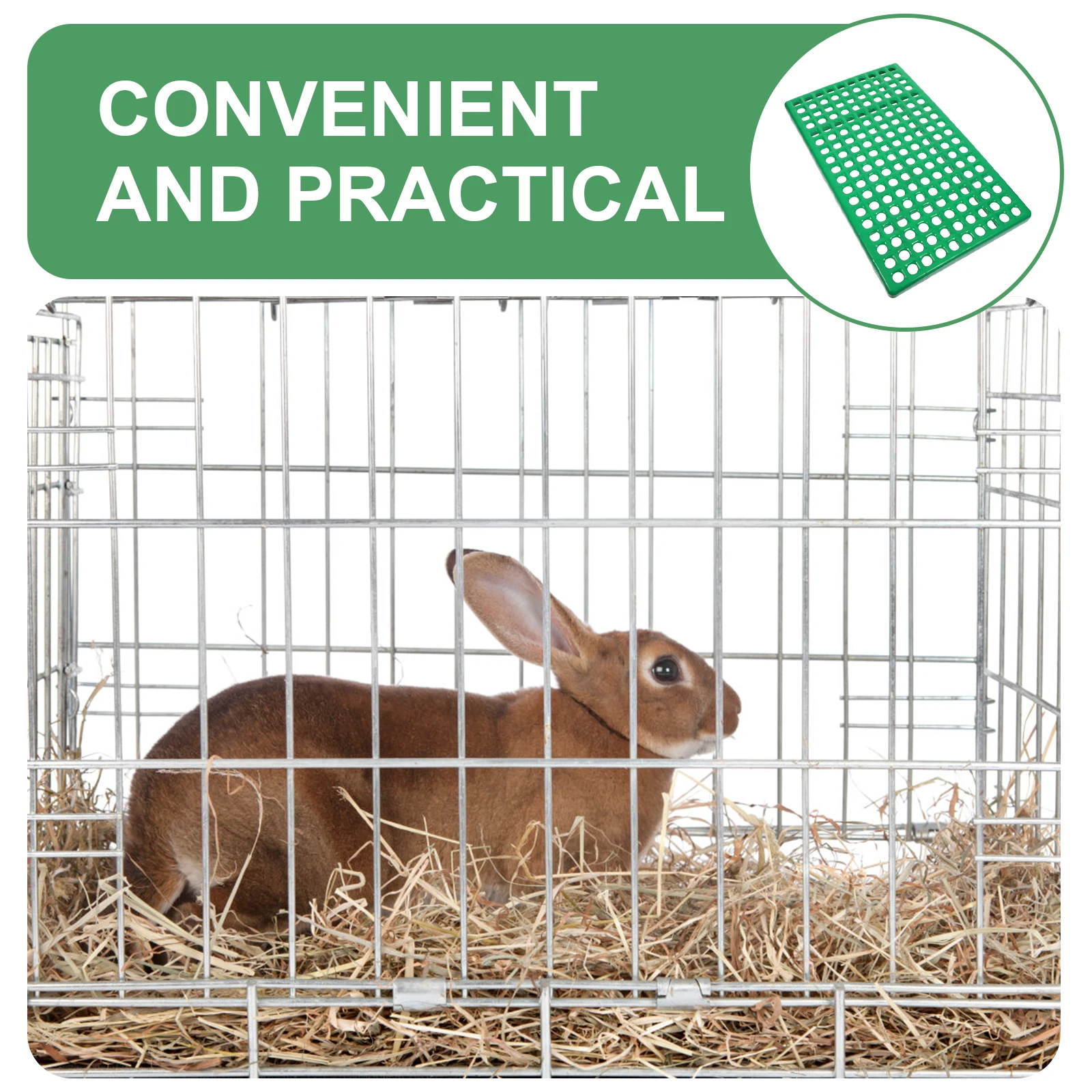 Rabbit Cage Mat Plastic Circular Hole Design Leaky Board Pet Cage ...