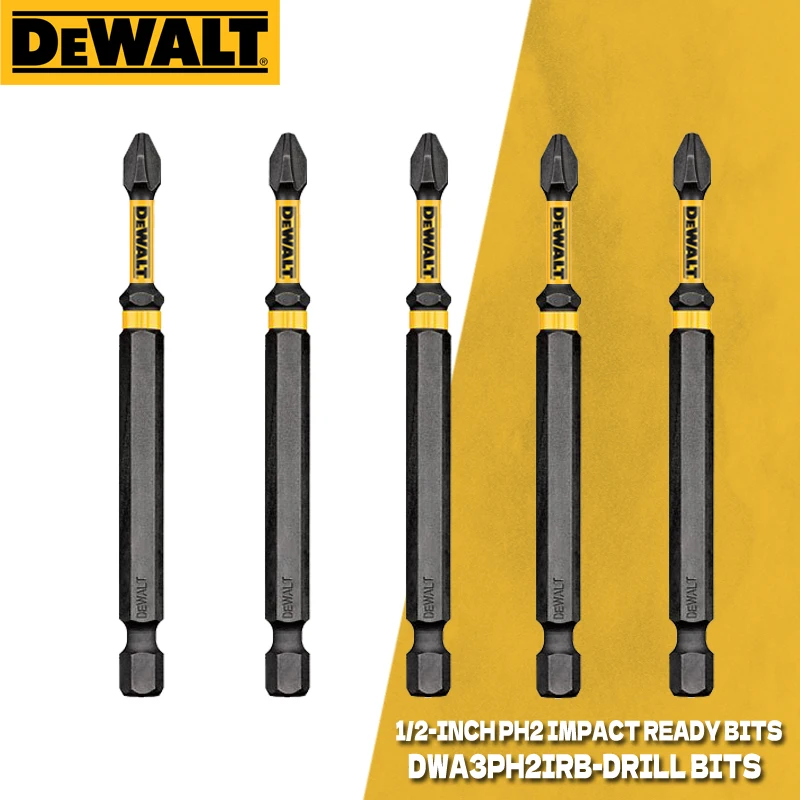 DEWALT-Drill-Bit-Set-1-2-Inch-Phillips-Number-2-IMPACT-READY-FlexTorq ...