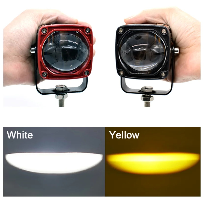 2 inch 30W 8D Lens LED Work Light 12V driving fog Lamp 6000K White ...
