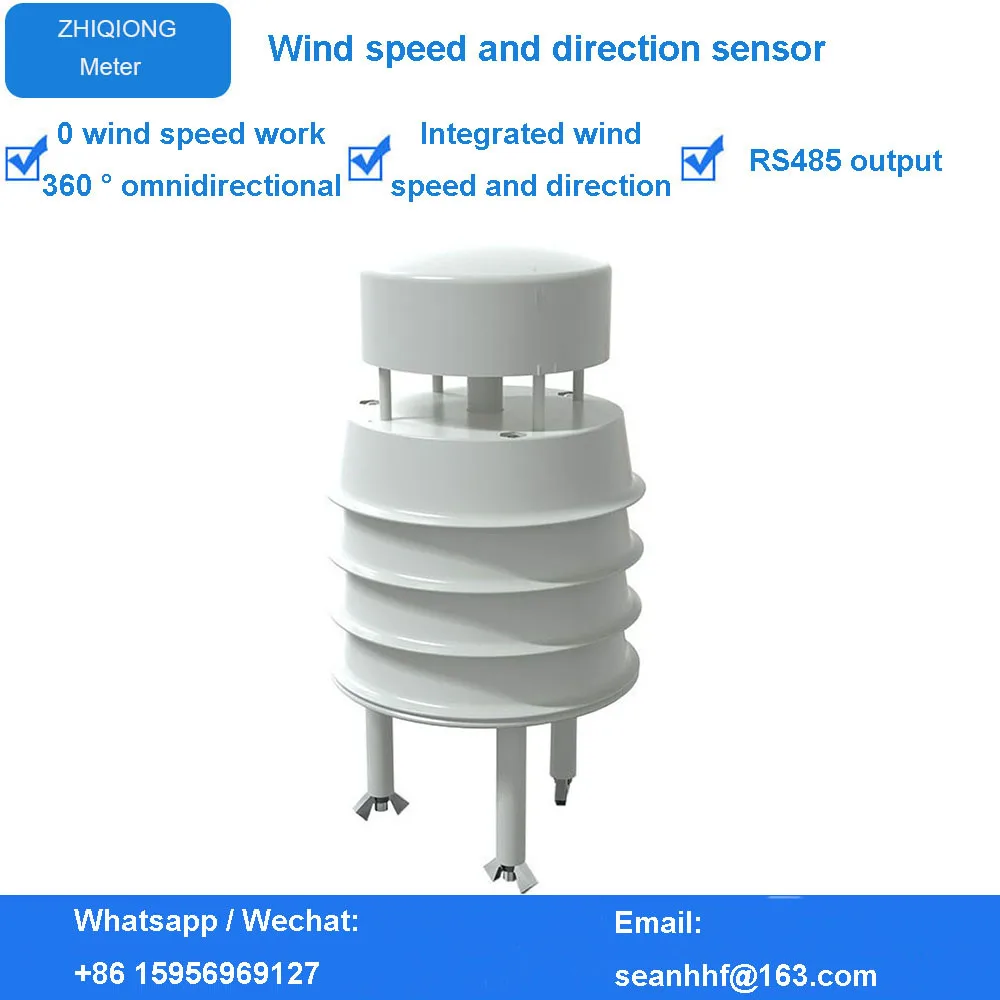 RS485-Ultrasonic-Wind-Speed-and-Direction-sensor-Outdoor-360-degree ...