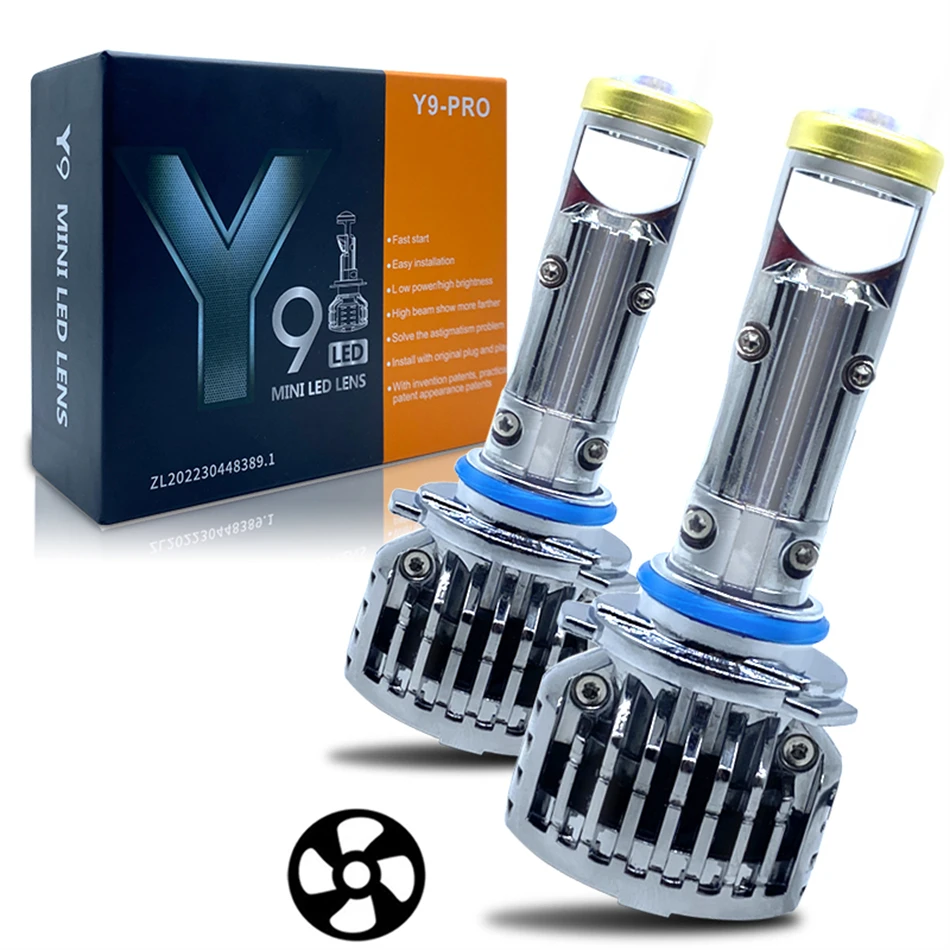 2pcs-H7-LED-Headlight-Projector-Lens-Bi-LED-H11-9005-HB3-9006-HB4-H8 ...