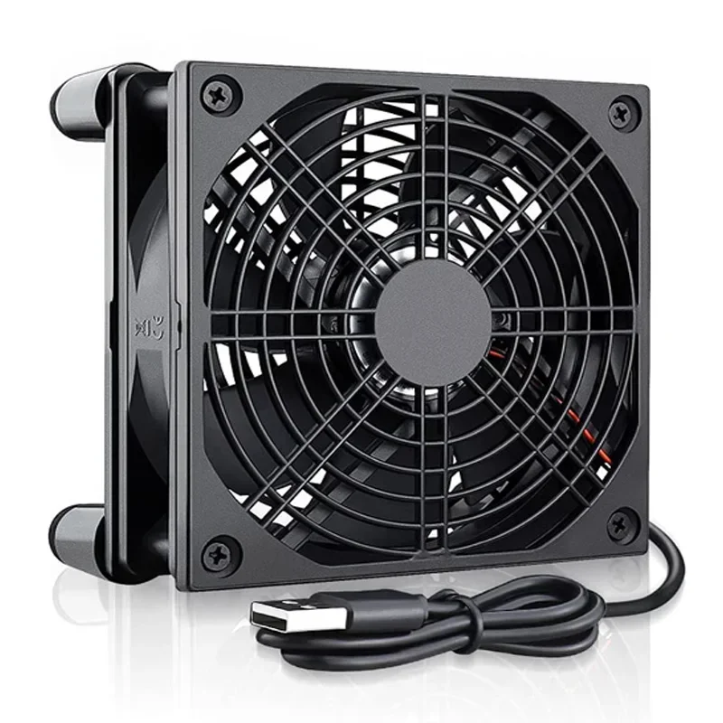 Router-Cooling-Fan-High-Airflow-Quiet-DIY-Computer-Cooler-5V-USB-Power ...