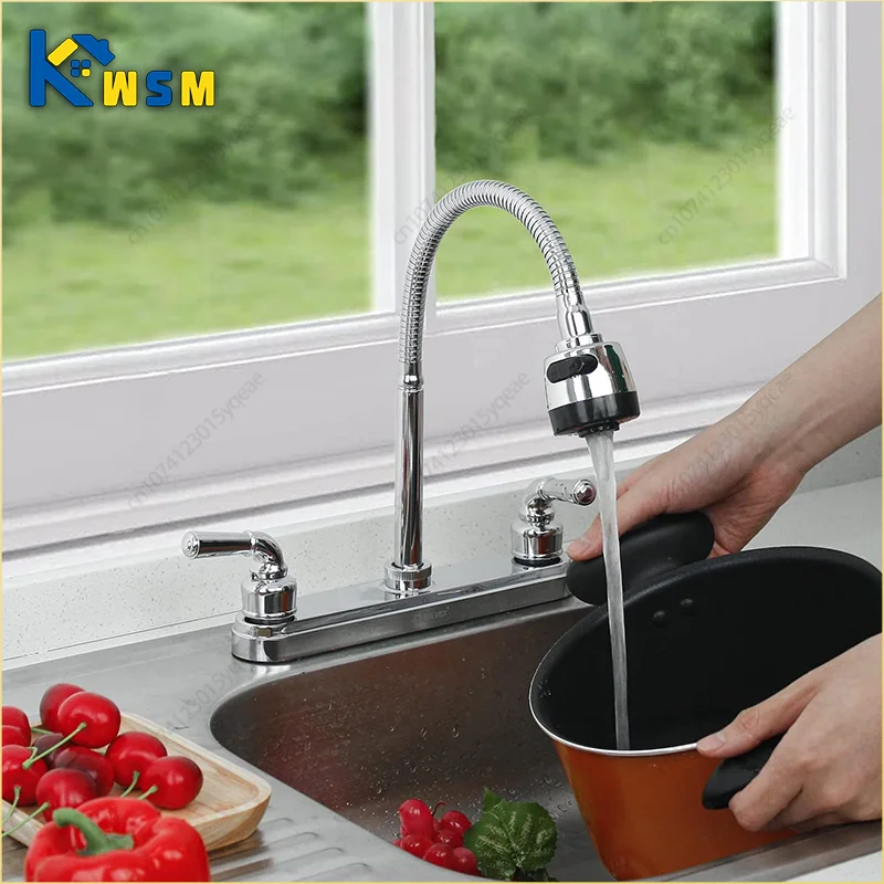 South-American-RV-Kitchen-Faucets-Dual-Port-Faucet-Kitchen-Splashproof ...
