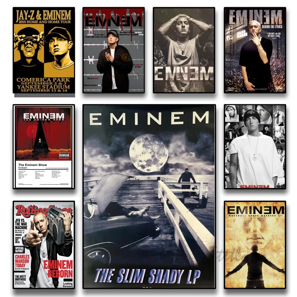 Póster Del Famoso Rapero Americano Eminem, Imprión De Papel