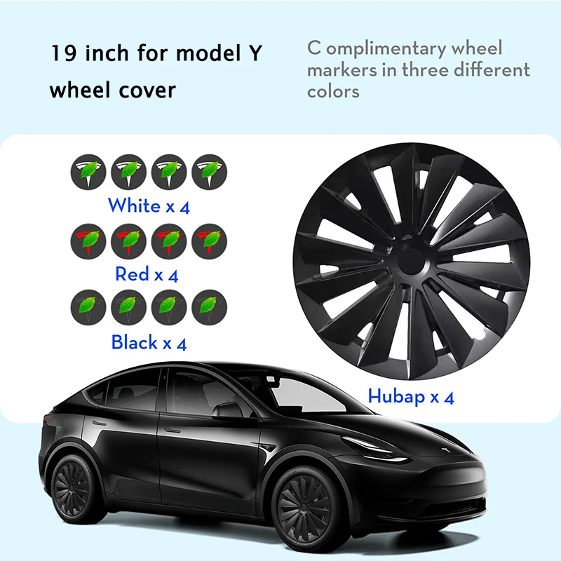 For-Tesla-for-Model-Y-Wheel-Covers-19-Inch-Wheel-Cover-Hubcaps-Matte ...