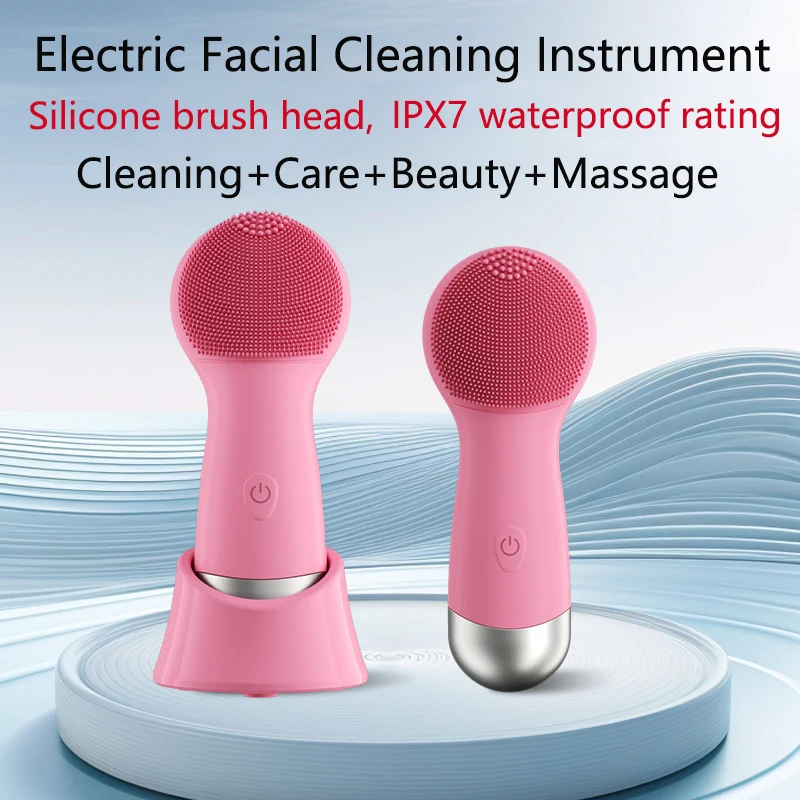 Electric Facial Cleaning Instrument Pore Cleansing Sonic Vibration ...