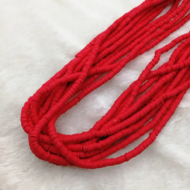 4-6mm-330pcs-Strip-Red-Clay-Beads-Slice-Clay-Spacer-Beads-Polymer-Clay ...