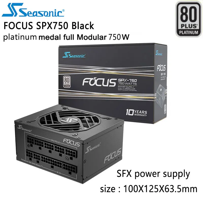 Seasonic-FOCUS-SPX750W-Black-SFX-Power-Supply-750W-Platinum-Medal ...