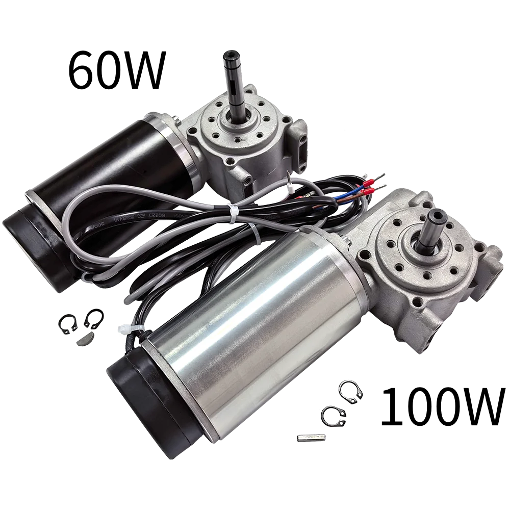 24V High Speed 250RPM 60W 100W Large Torque Electric DC Motor Geared ...