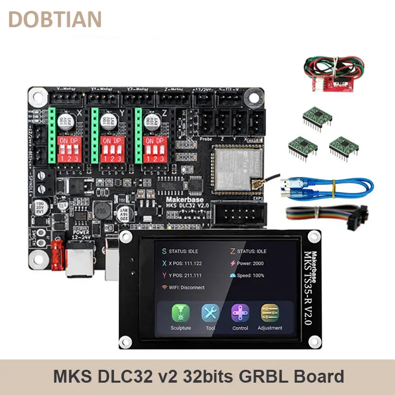 MKS-DLC32-v2-32bit-GRBL-Offline-Wifi-Controller-TS35-R-Display-LCD ...