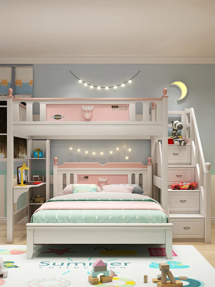 All-solid-wood-children-s-bed-up-and-down-bed-boy-s-bed-combination ...