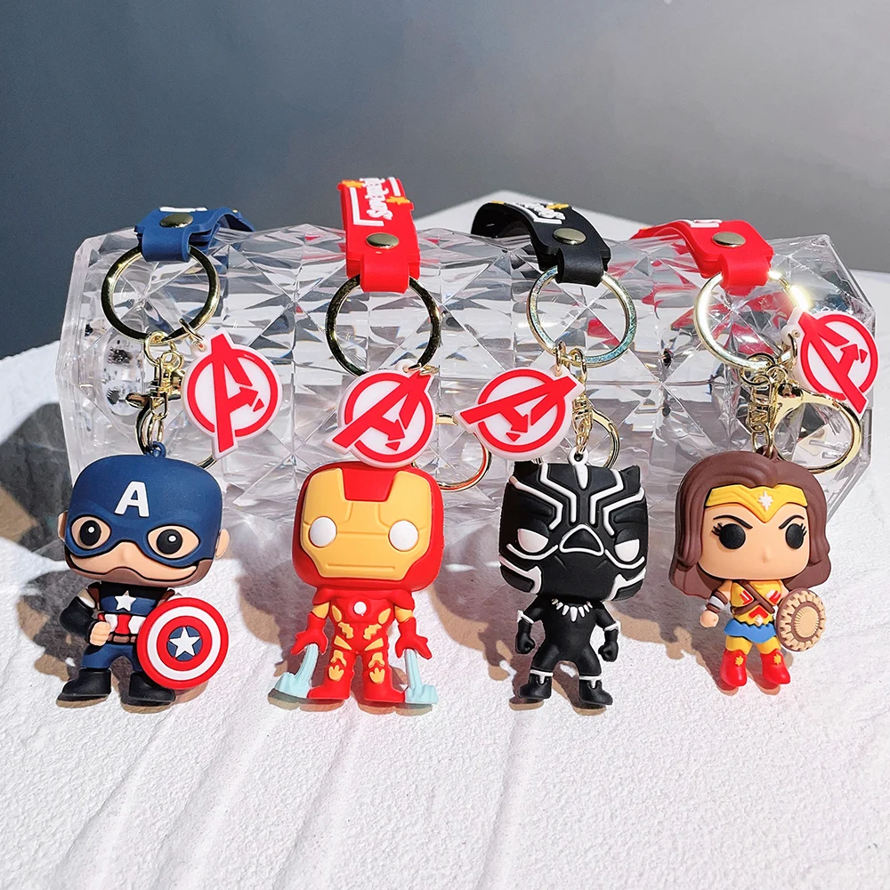 Cartoon-Marvel-Superheroes-Silicone-Keychains-Cute-Avengers-Pendant ...