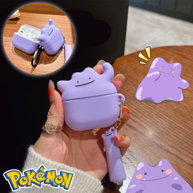 Pokemon ditto anime caso para airpods 1 2 geração pro 3 caso protetor ...