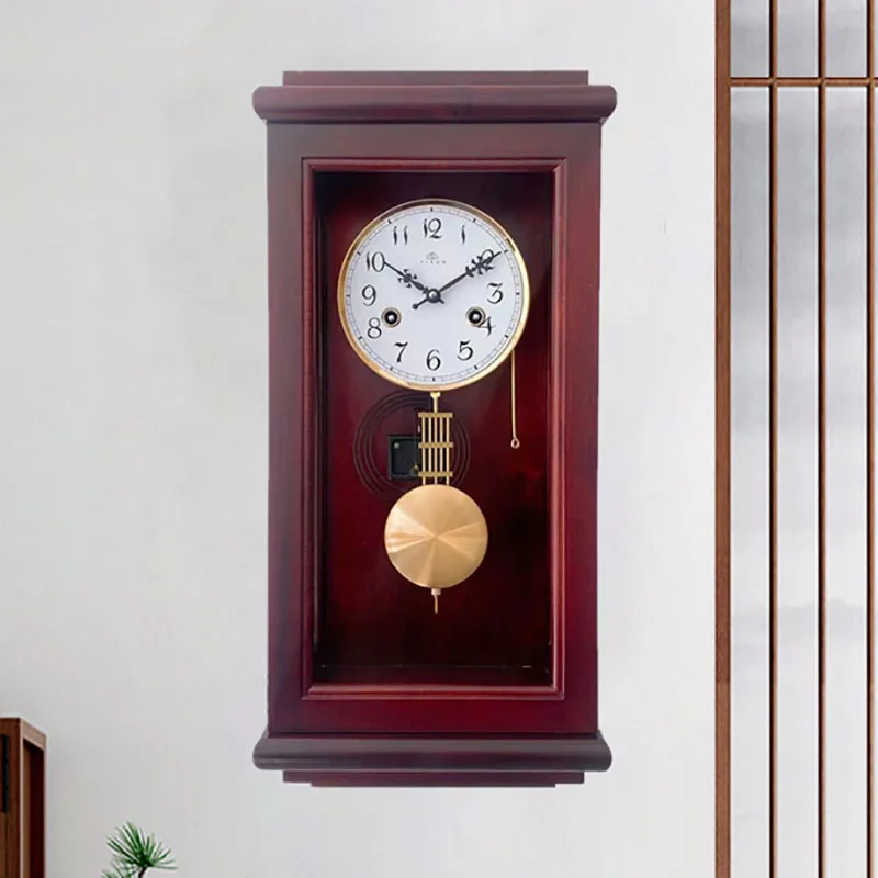 Vintage-Digital-Wall-Clocks-Time-Reporting-Wood-Pendulum-Table-Clock ...