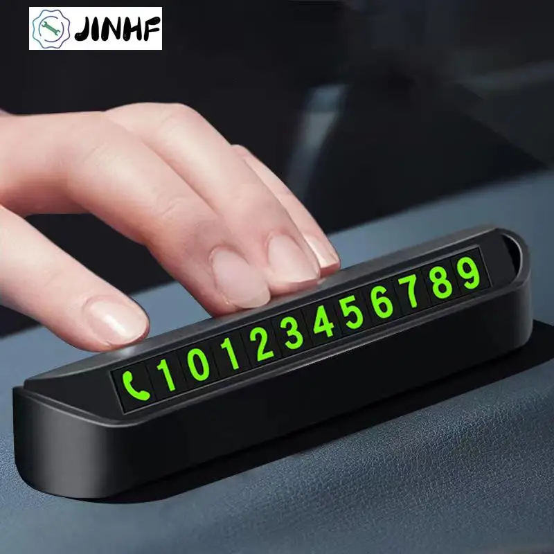 Luminous-Car-Temporary-Parking-Card-Auto-Parking-Stickers-Car ...