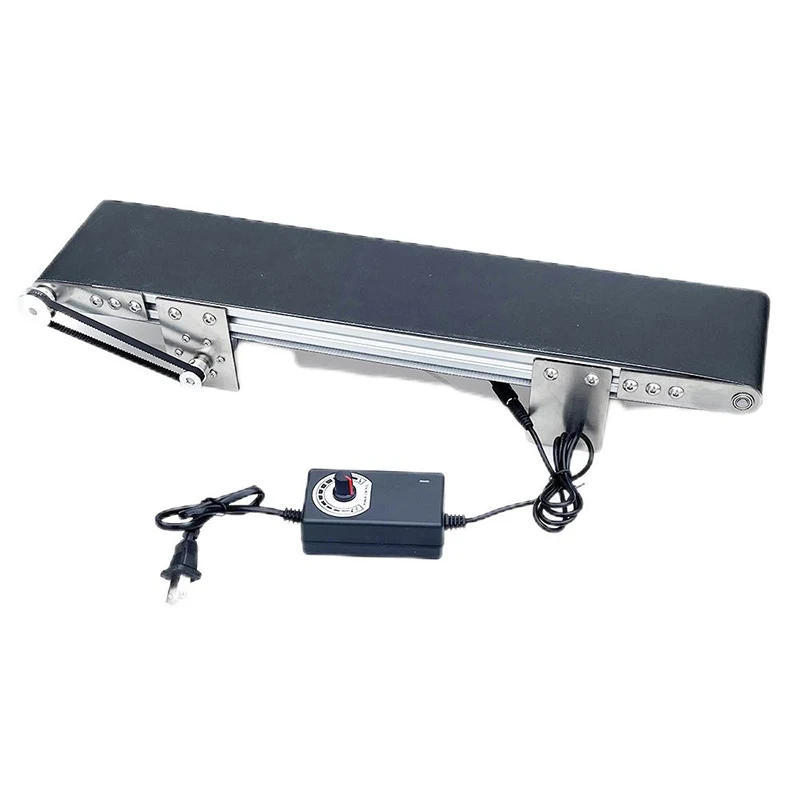 100-500mm-Metel-Adjustable-Speed-Motor-Electric-Conveyor-Belt-with ...