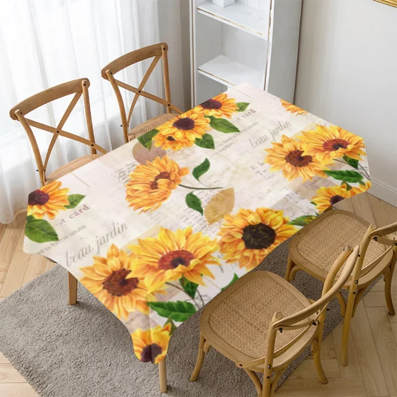 Best-Selling-Summer-Sunflower-Series-Tablecloth-Sunflower-Creative ...