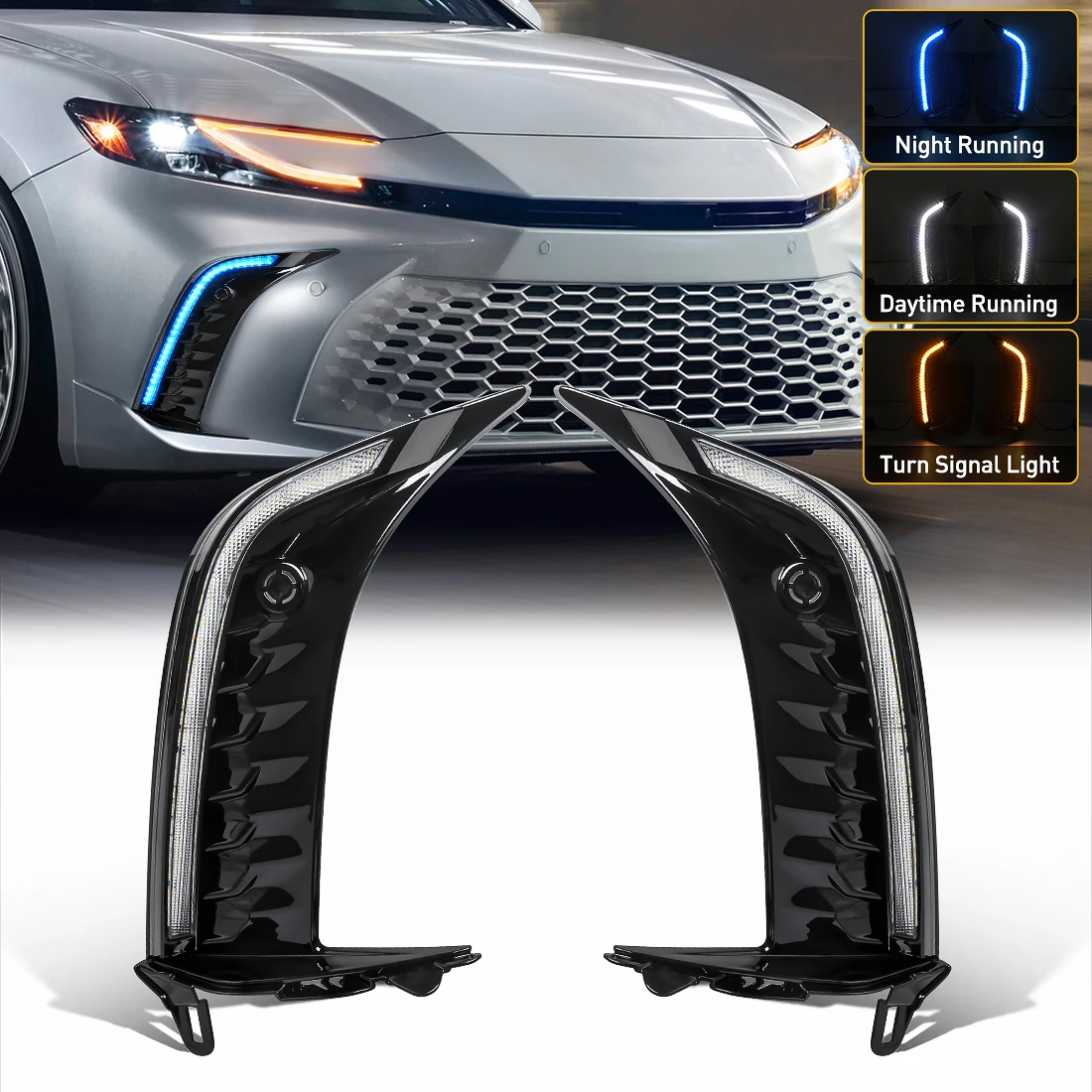 For-Toyota-Camry-SE-XSE-2024-2025-DRL-LED-Daytime-Running-Lights-Front ...