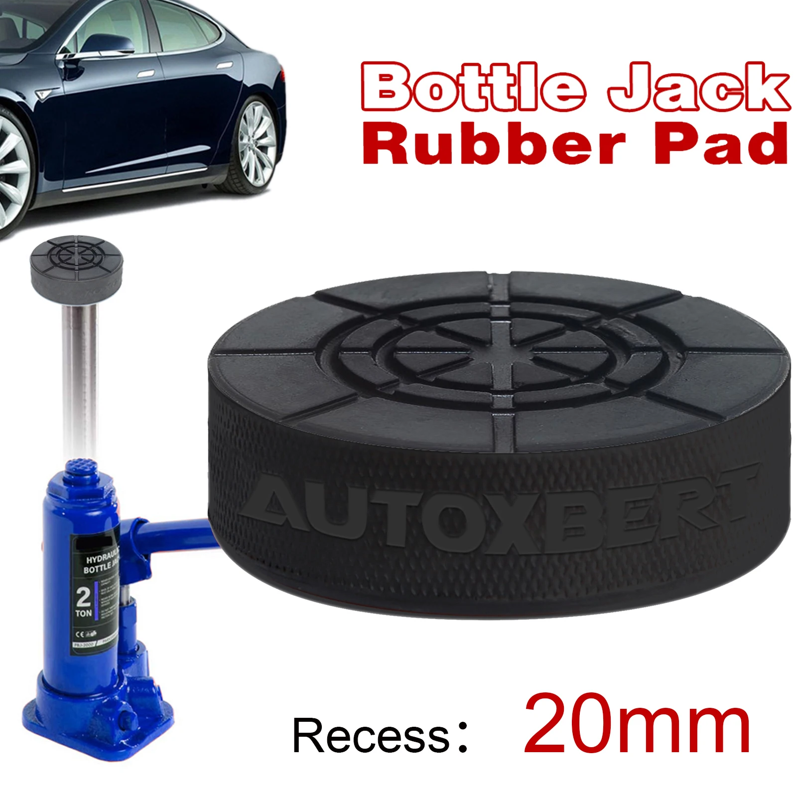 Rubber-Bottle-Jack-Pad-Protector-Adapter-Car-Jacking-Tool-Pinch-Weld ...