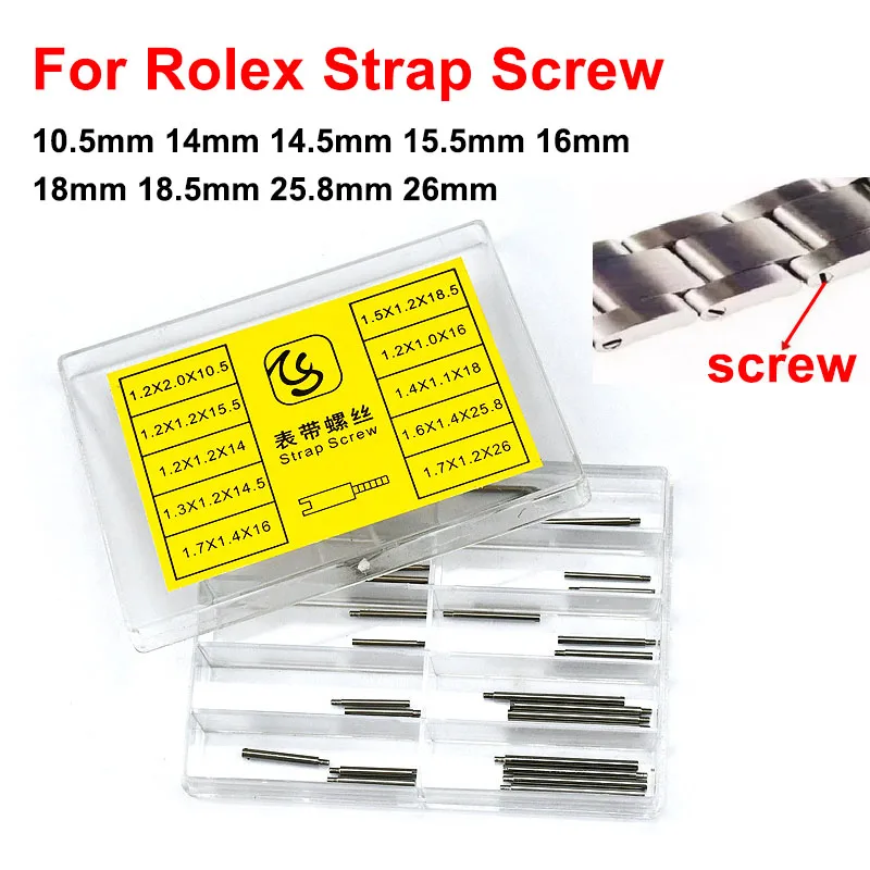 For-Rolex-Watch-Strap-Screw-for-Rolex-Oyster-Bracelet-Screws-Submarine ...